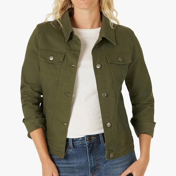 Riders by Lee | Jackets & Coats | Lee Riders Denim Jacket Olive Green ...